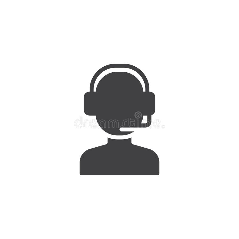 Call Center Operator Vector Icon Stock Vector - Illustration of center ...