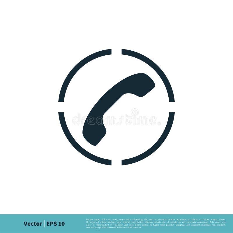 Call Center Phone Icon Vector Logo Template Illustration Design. Vector ...