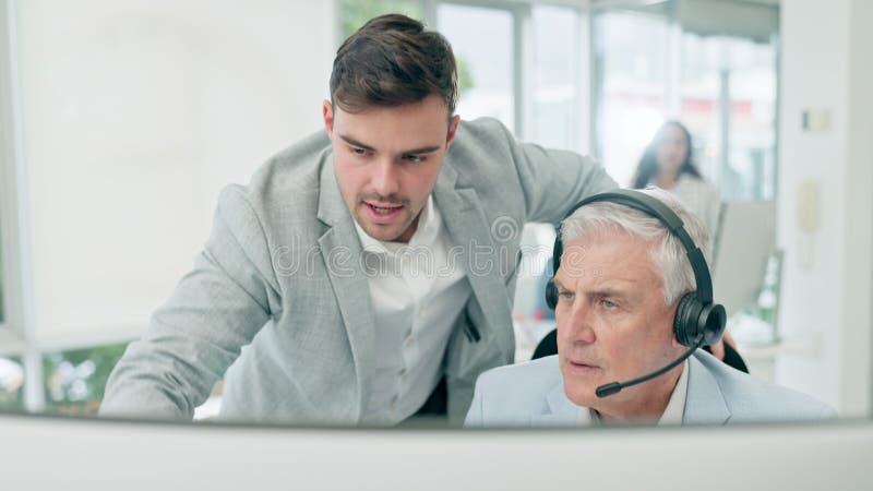 Teamwork, Call Center and Women on Computer for Help, Customer Support ...