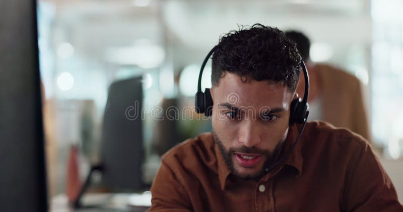 Call Center, Problem Solving and Support with Man Agent in Customer ...