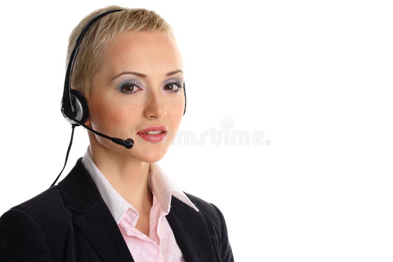 Call center representative stock image. Image of face - 18883271
