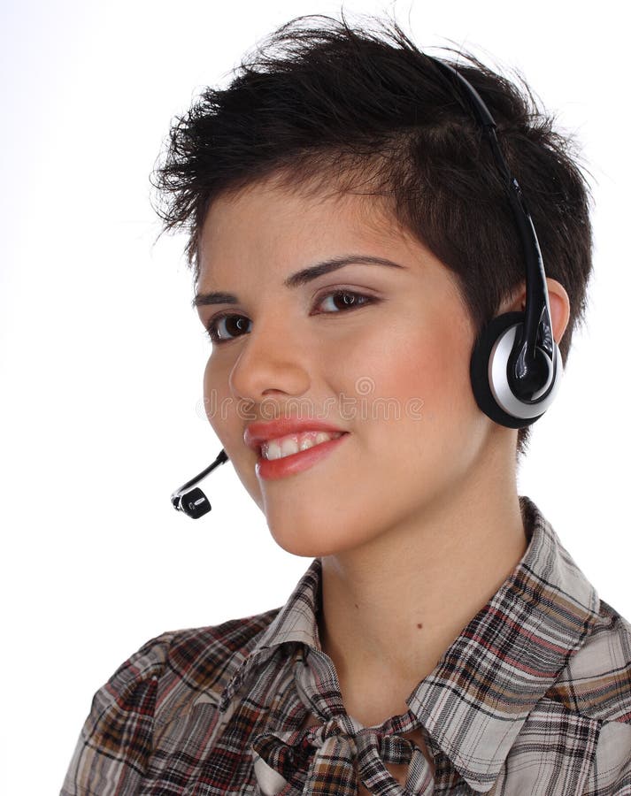 Call center representative stock image. Image of real - 18885961