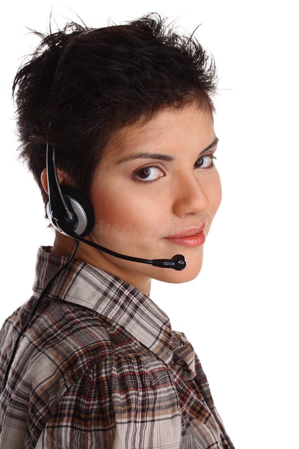 Call center representative stock image. Image of real - 18885961