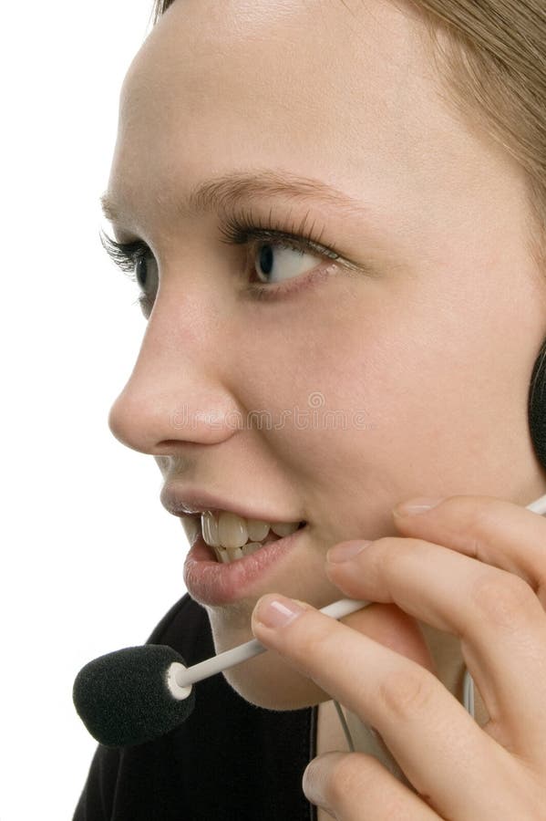 Call-center representative stock photo. Image of customer - 7568702