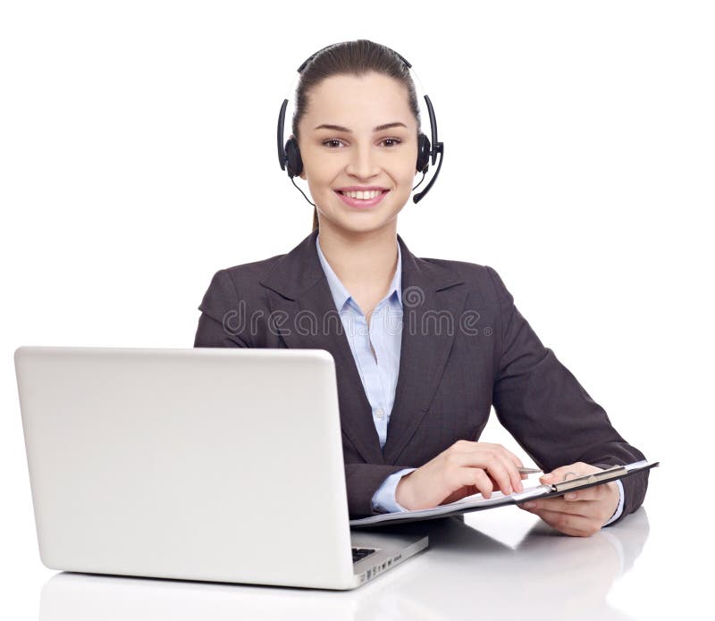 Customer service stock photo. Image of caucasian, free - 107674060