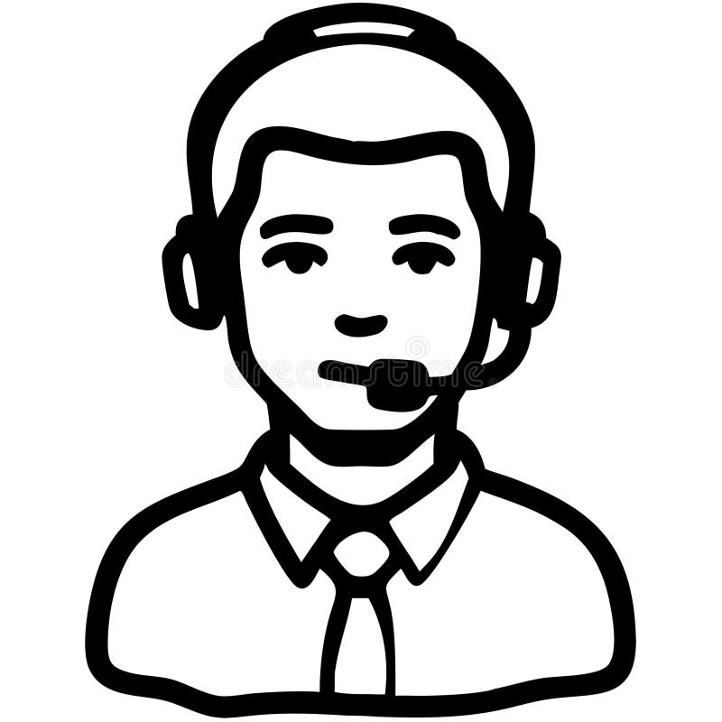 Call Center Representative Vector for Customer Service and Support ...