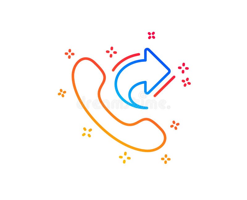 Call Center Service Line Icon. Share Phone Call Sign. Vector Stock ...