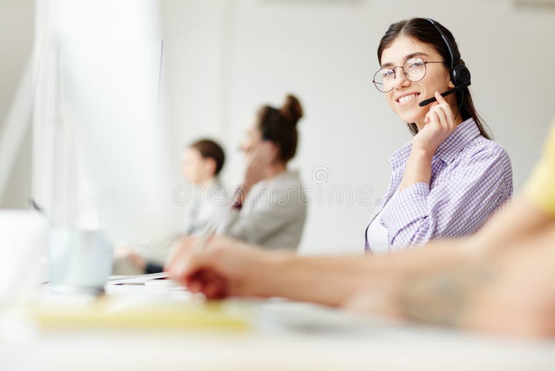 Call center staff stock photo. Image of networking, executive - 110547926