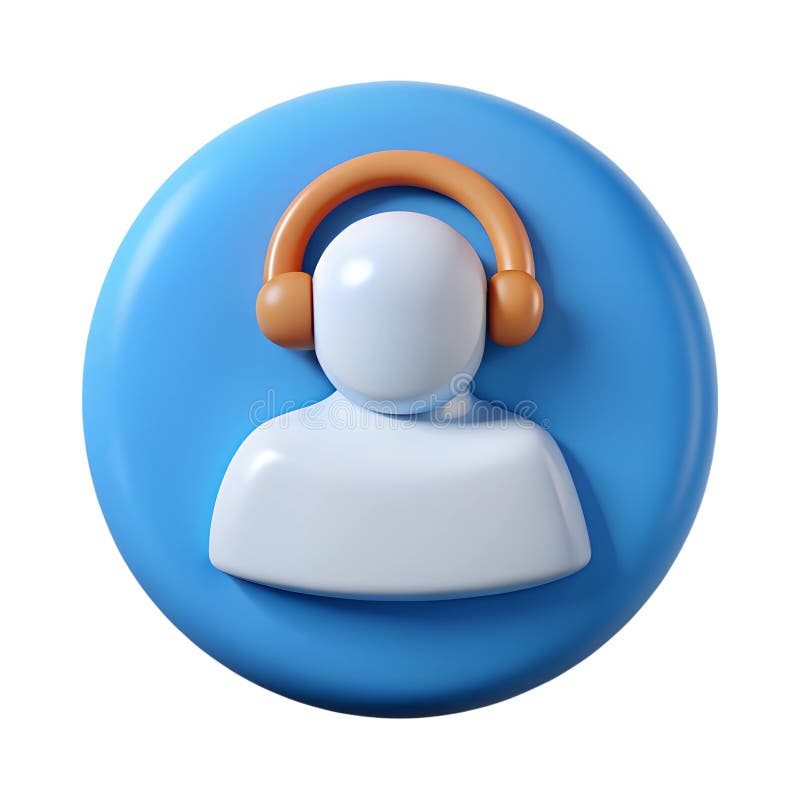 Call Center Support 3D Icon. Isolated on White Background Stock Photo ...