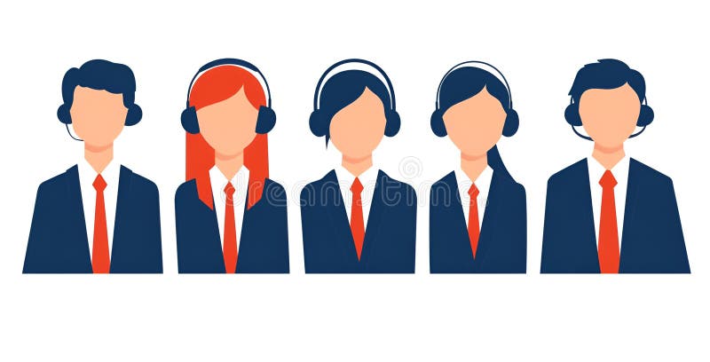 Call Center Team Icon - Call Center Team Isolated, Customer Service ...