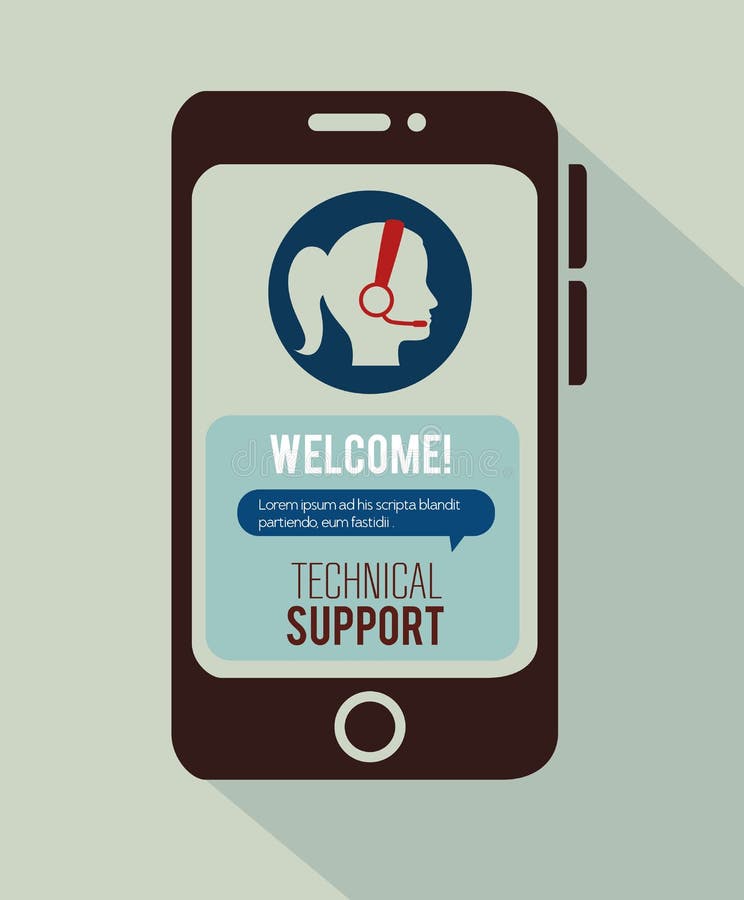 Call Center and Technical Support Stock Vector - Illustration of ...