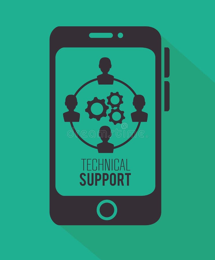 Call Center and Technical Support Stock Vector - Illustration of ...