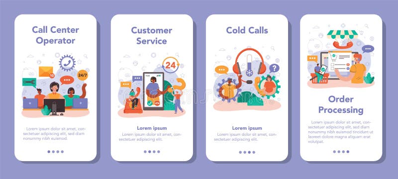 Call Center Banner Set Stock Illustrations – 1,298 Call Center Banner ...