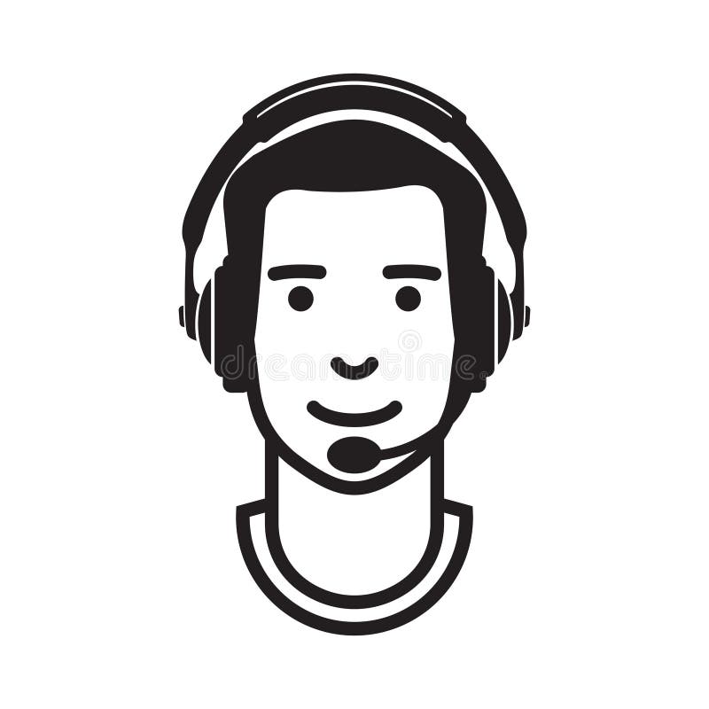 Call center icon stock vector. Illustration of face, agent - 31349405