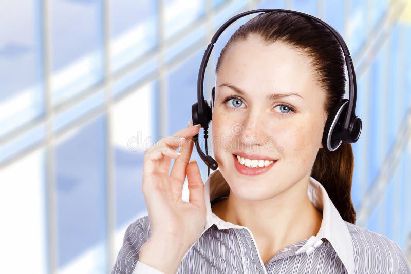 Woman from Call Center Smiling Stock Photo - Image of agent, lady: 76168632