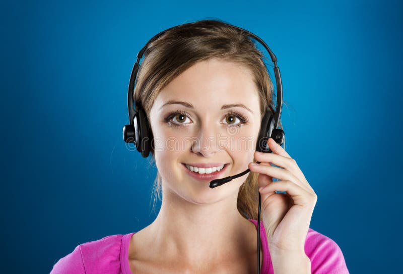 Call center woman stock image. Image of girl, line, people - 37229623