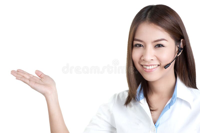 Call Center Woman Customer Service Operator Stock Photo - Image of ...