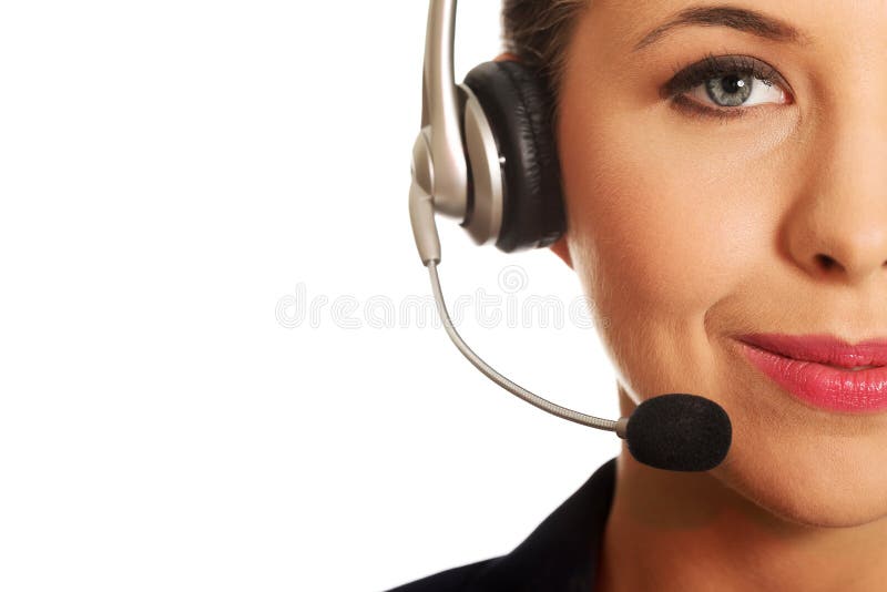 Call center woman stock photo. Image of consultation - 48696252
