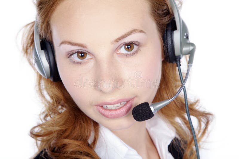 Call center woman stock photo. Image of agent, black - 38751270