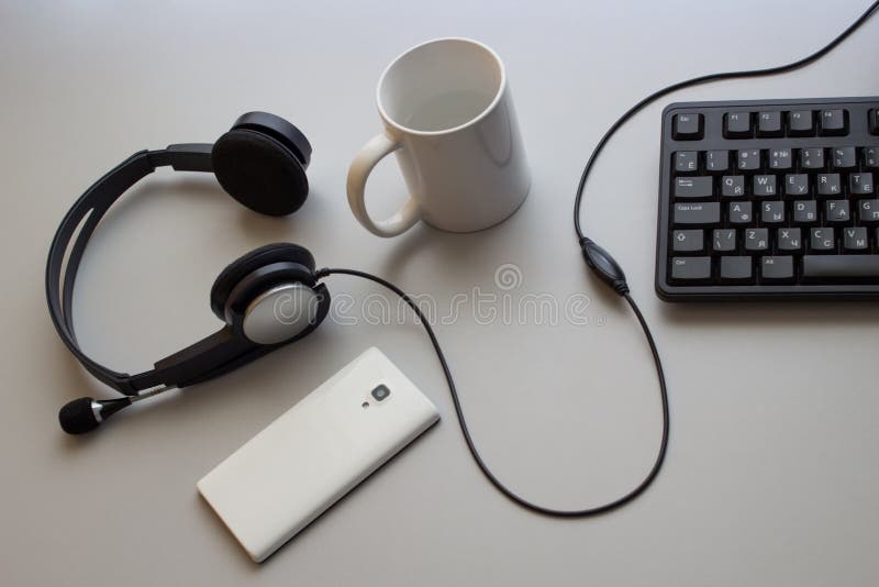 Call Center Workplace stock image. Image of view, communication - 73129453