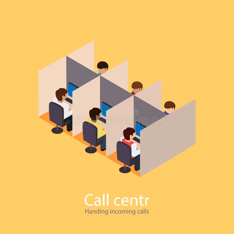 Call Centr. Incoming Calls. Incoming Line Stock Vector - Illustration ...