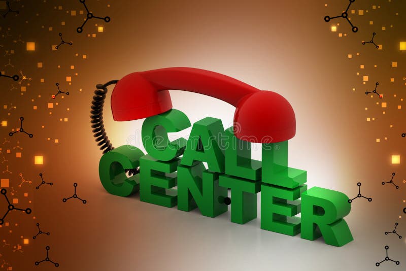 Call centre concept stock illustration. Illustration of conversation ...
