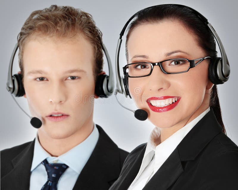 Call centre employee stock image. Image of corporate - 24109405