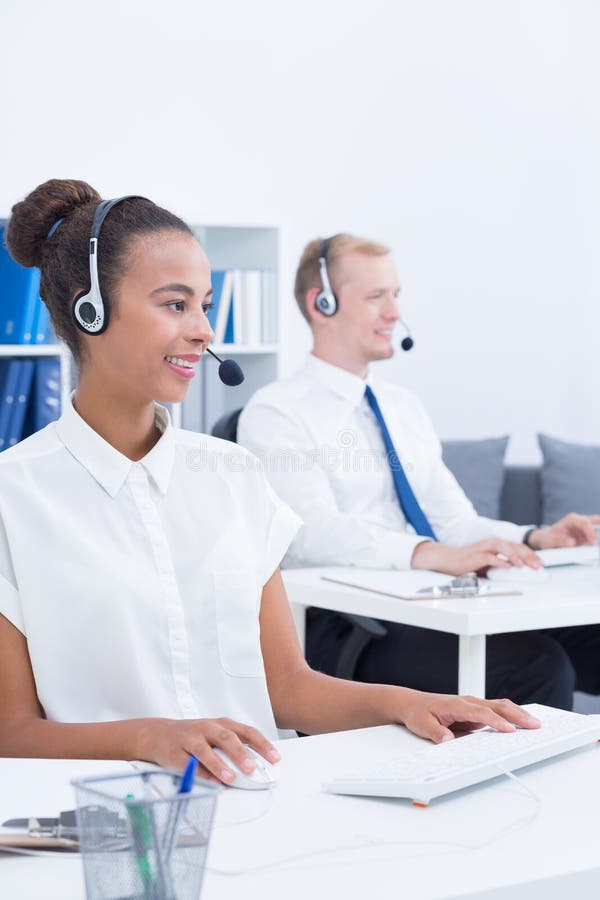 Call centre workers stock photo. Image of corporation - 79603618