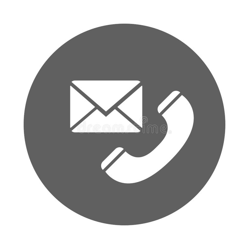 Call, Chat, Contact Us Icon. Gray Vector Graphics Stock Illustration ...