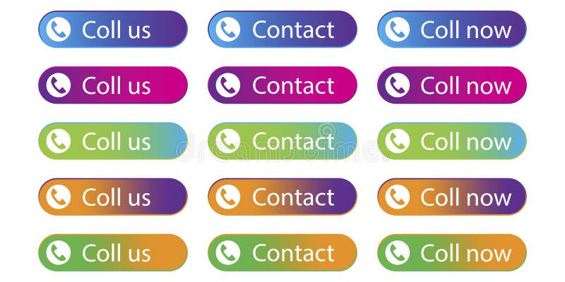 Call Contact Banners. Communication Icon Set. Phone Icon Vector. Modern ...