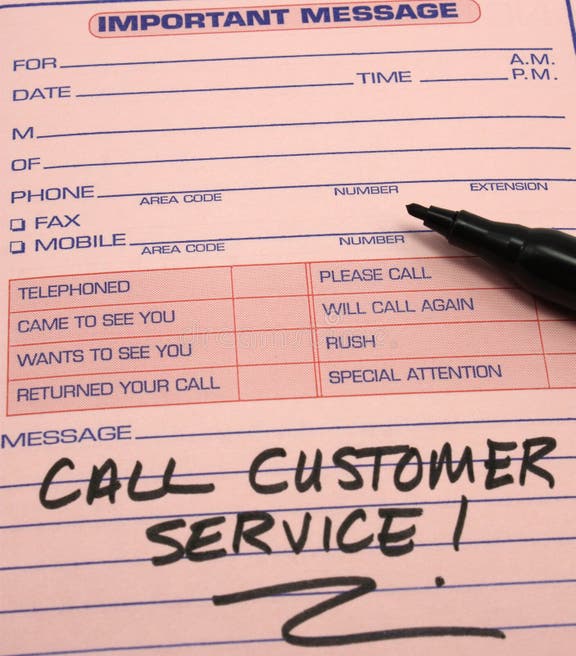 Call Customer Service Message Stock Photo - Image of customer, message ...