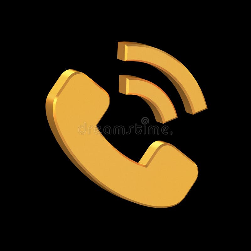 Phone Call Gold 3d Icon Stock Illustrations – 642 Phone Call Gold 3d ...