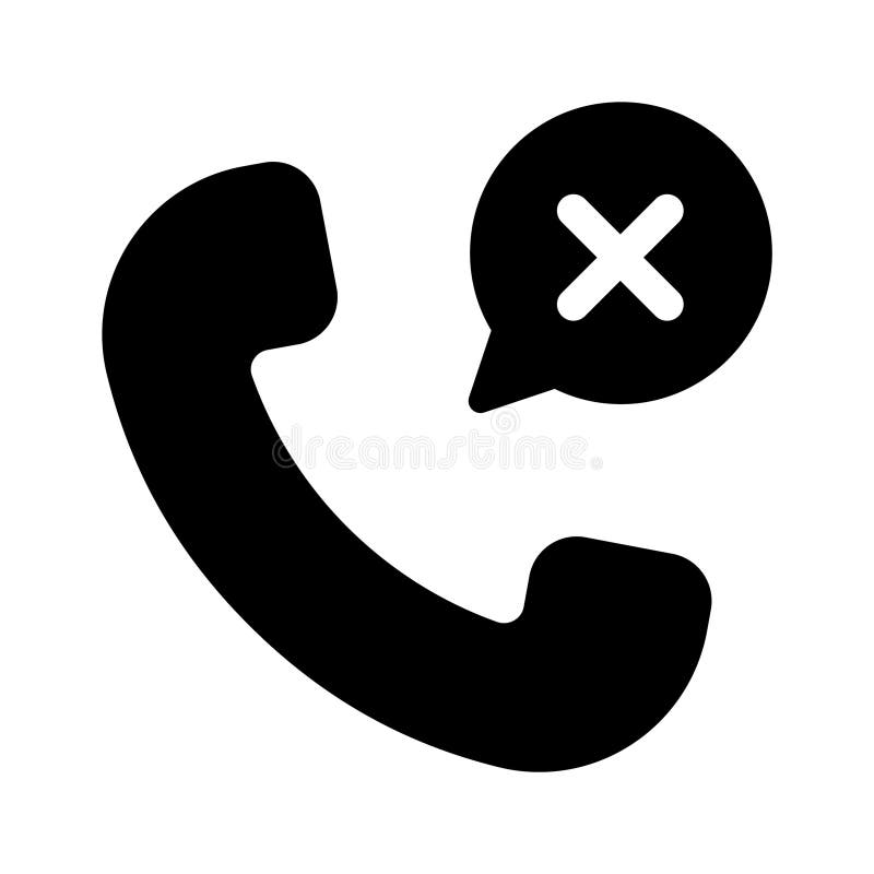 Call disconnected stock vector. Illustration of communication - 337653384