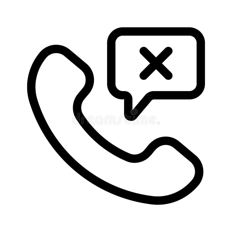 Call disconnected stock illustration. Illustration of line - 340076456