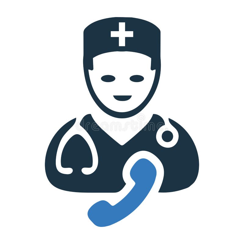 Call Doctor, Medical Help Icon. Vector Graphics Stock Vector ...