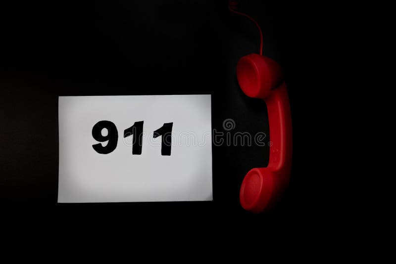 Call 911 and Emergency Call Concept, Text 911 on Paper and Phone ...