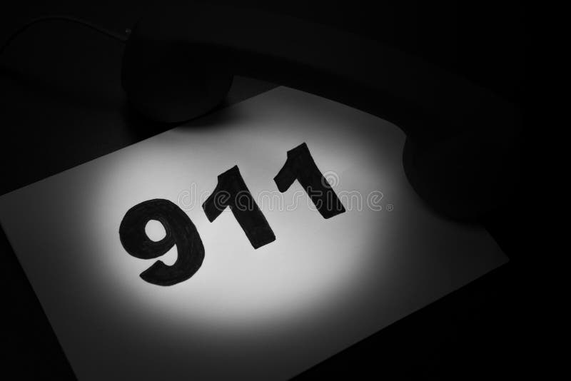 Call 911 and Emergency Call Concept, Text 911 on Paper and Phone ...