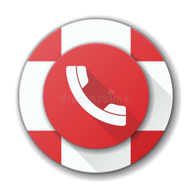 Call Emergency Medical Button Vector Sign Label Illustration Stock ...