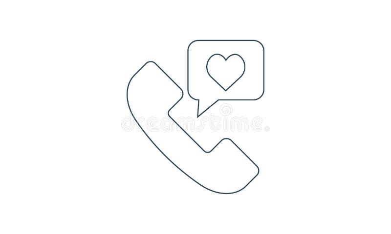 Call Feedback Icon Flat Style Graphical Symbol. Stock Vector ...