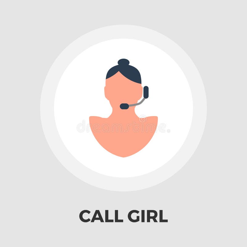 Call girl. stock vector. Illustration of icon, manager - 92417093
