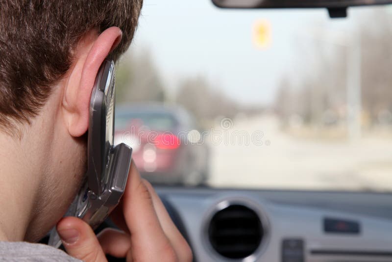 Call on the go stock image. Image of driving, phone, wireless - 23797913