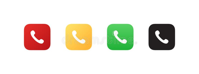 Call Icon. Answer Phone Icons. Answer Incoming Call Stock Illustration ...