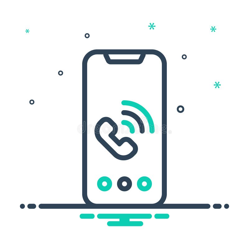Mix Icon for Call, Phone and Dial Stock Vector - Illustration of phone ...