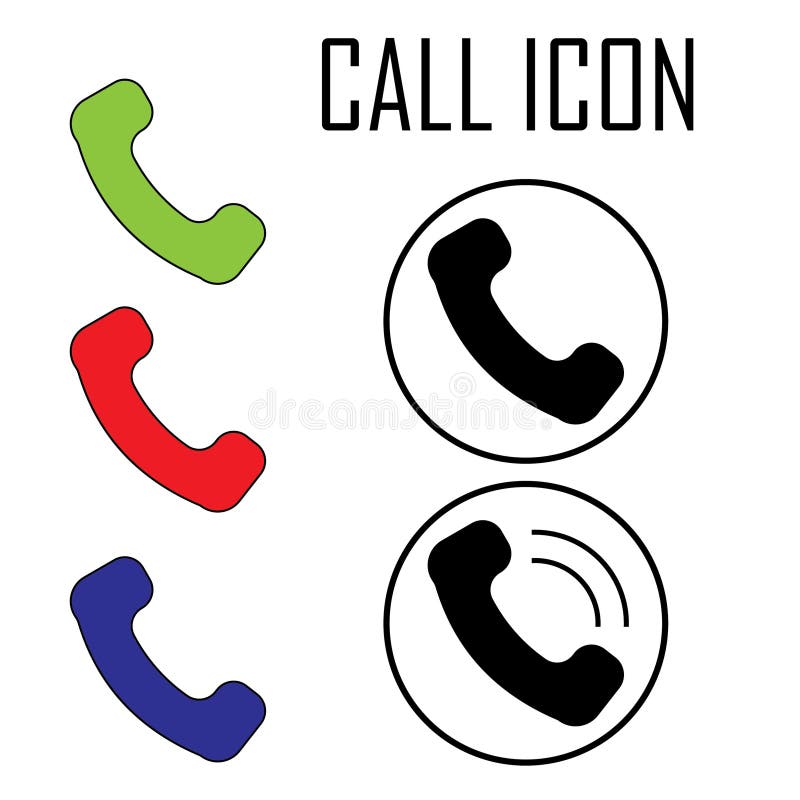 Calll Icon Stock Illustrations – 1 Calll Icon Stock Illustrations ...