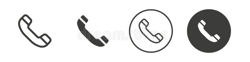 Call Icon Simple Outline Vector Logo Stock Vector - Illustration of ...