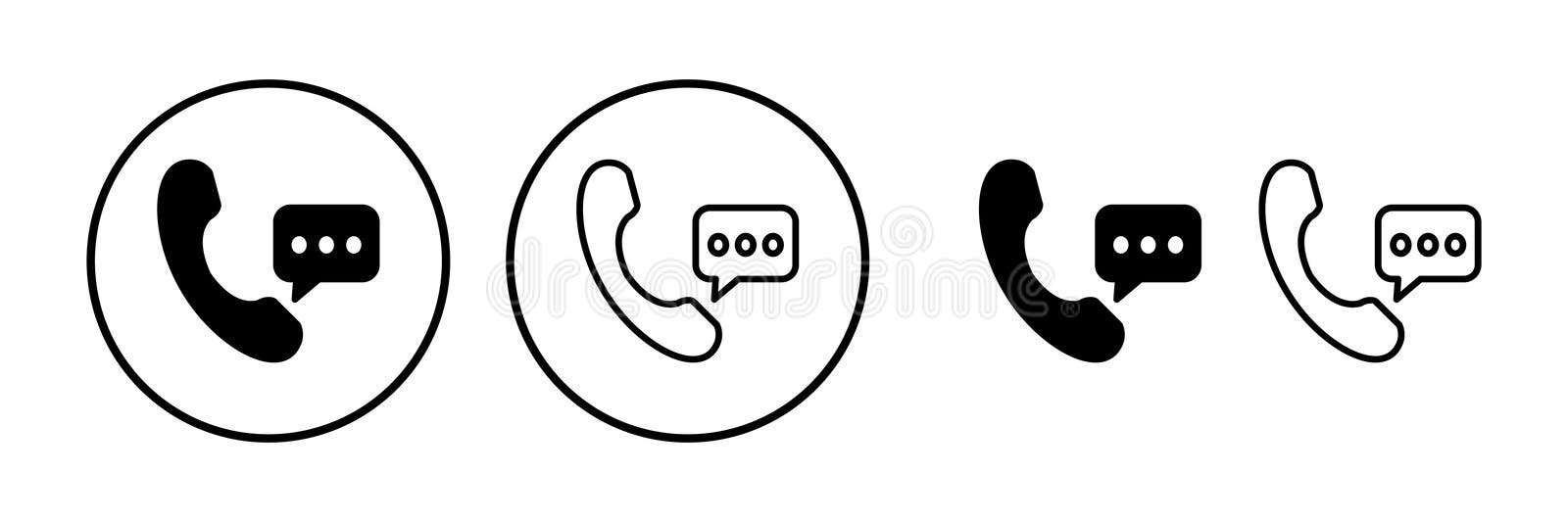 Call Icon . Phone Icon Vector Stock Vector - Illustration of sign ...
