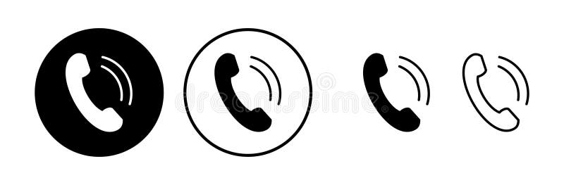 Call Icon . Phone Icon Vector Stock Vector - Illustration of message ...