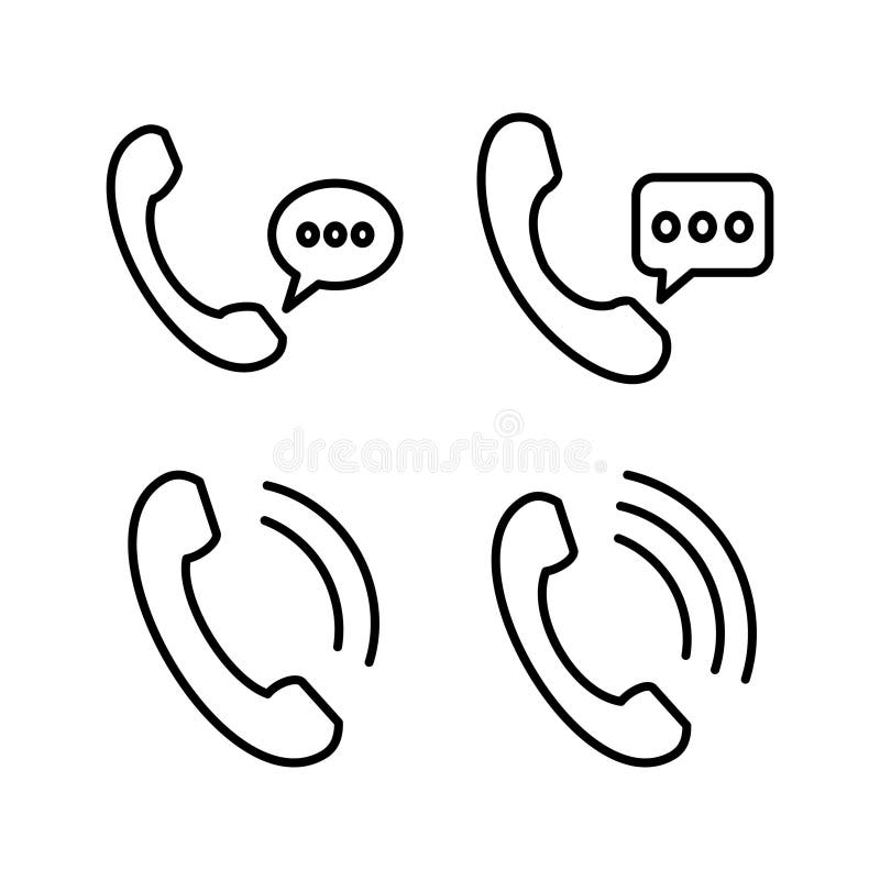Call Icon . Phone Icon Vector Stock Vector - Illustration of symbol ...