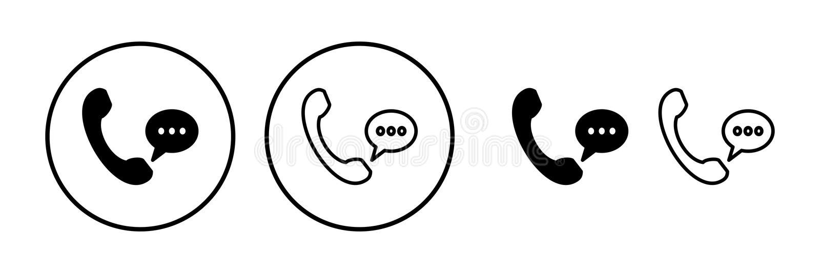 Call Icon . Phone Icon Vector Stock Vector - Illustration of sign ...