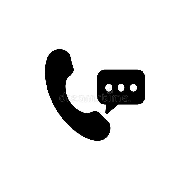 Call Icon . Phone Icon Vector Stock Vector - Illustration of sign ...